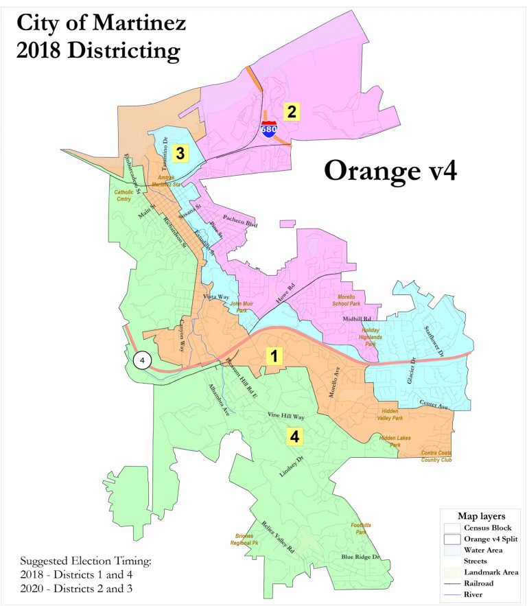 Council Chooses ‘Orange Version 4’ Voter District Map - Martinez News ...