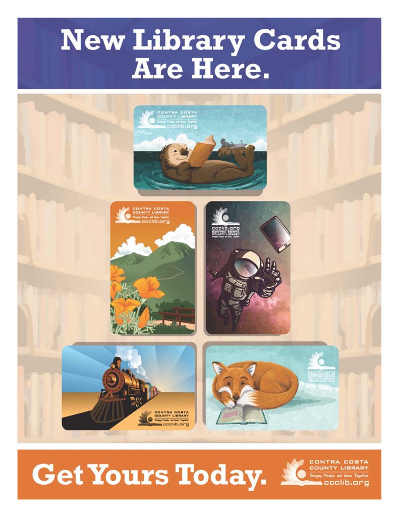 Contra Costa County Library introduces five new library card designs ...